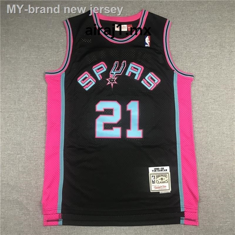 2026 New NBA Men's San Antonio Spurs 21 Tim Duncan Retro Embroidered ...
