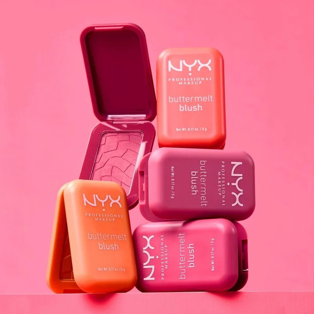 NYX Buttermelt Blush Pressed Powder Blush On - Soft Matte Glowy Finish ...