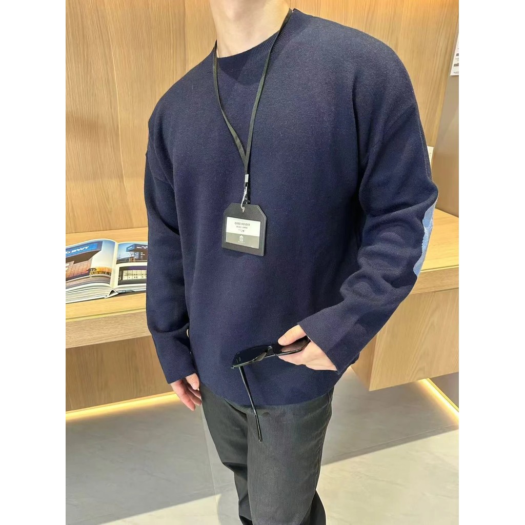 L0E** ⓁⓄⒺⓌⒺ Original Label 1:1 Padding3D Embroidered Crew Neck Sweater ...