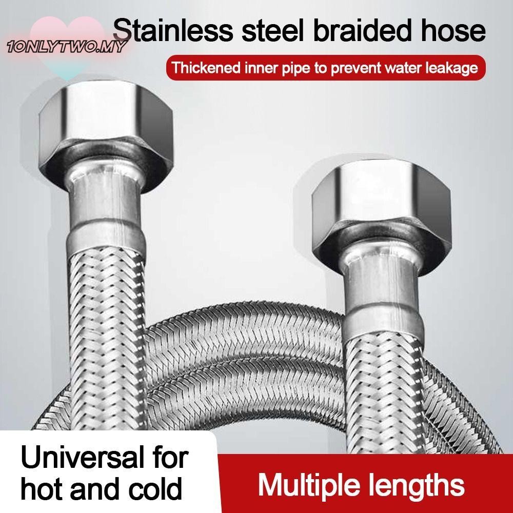 1ONLYTWO -Proof Hose, Stainless Steel Leak-Proof Flexible Braided Hose ...