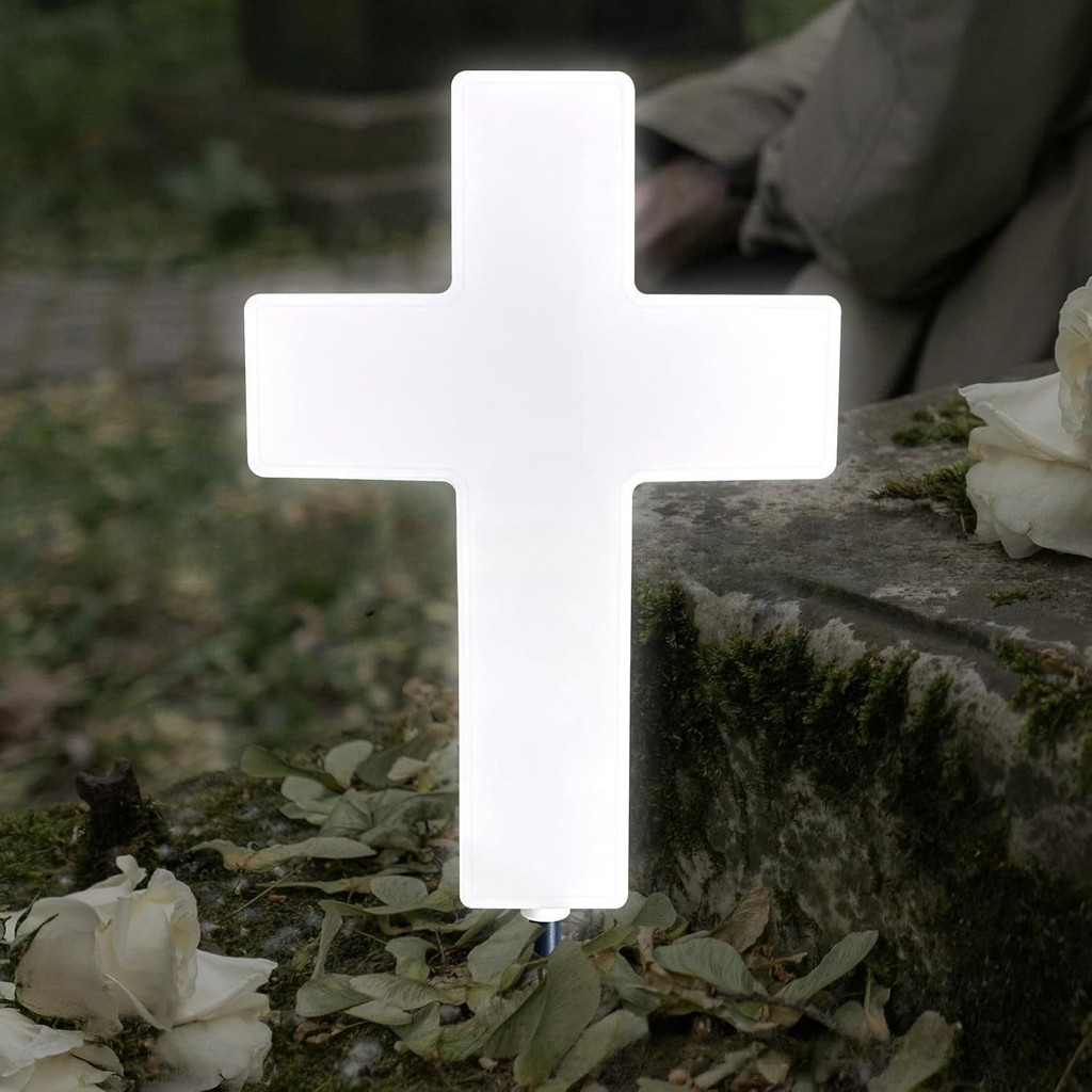 Solar Cross/Solar Power Supply/Outdoor Decoration Cross/Tie Root ...