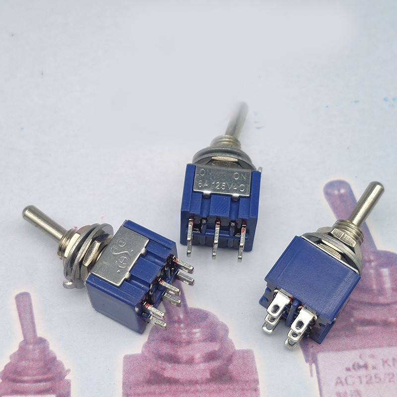 MISSYU Miniature Lever Toggle Switch Single Pole Double Throw ON-OFF-ON ...