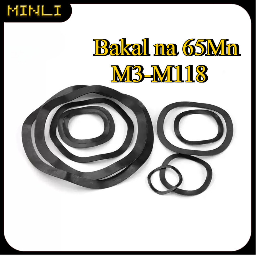 65Mn Steel Wave Spring Washer, M3 to M118 Sizes, Elastic Wave Gasket ...