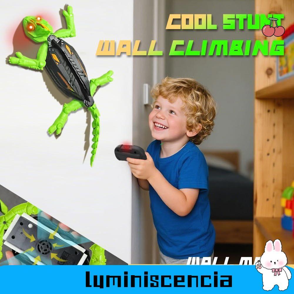 LUMINISCENCIA Wall Climbing RC Lizard Toy, Rechargeable Remote Control ...