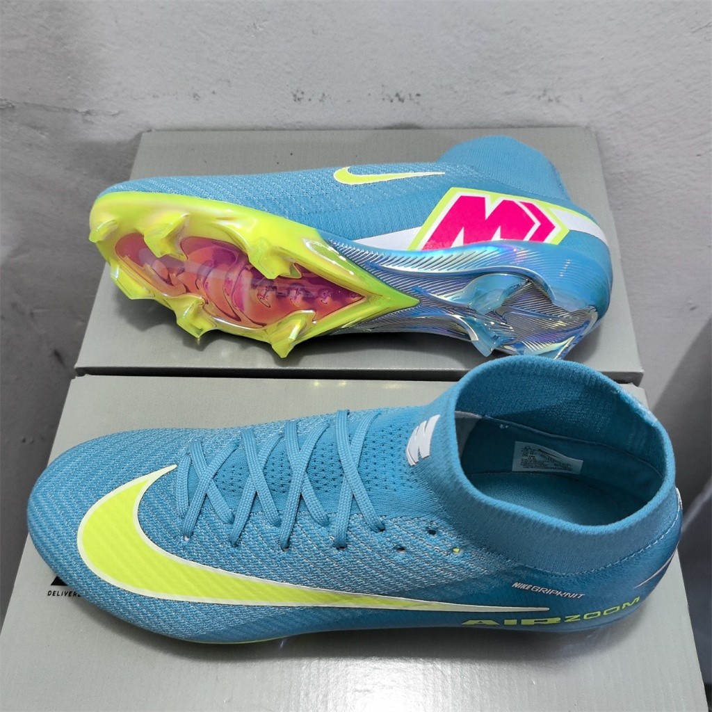 Air Zoom Mercurial Superfly 16 XVI Elite FG “Blue-Yellow” 39--45 CR7 ...