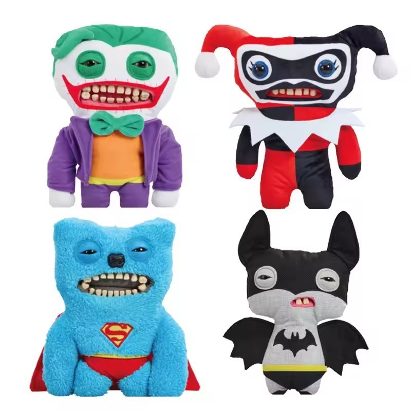 Fuggler Ugly Monster x DC Joker Harley QuinnBatman Superman Plush Toy ...
