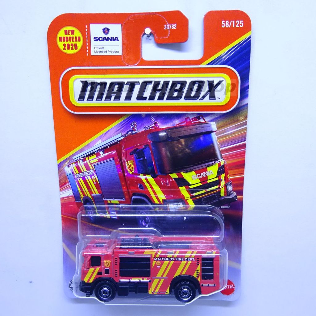MERAH Matchbox Scania XT Fire Truck Red Camion De Pompiers/ | Shopee ...