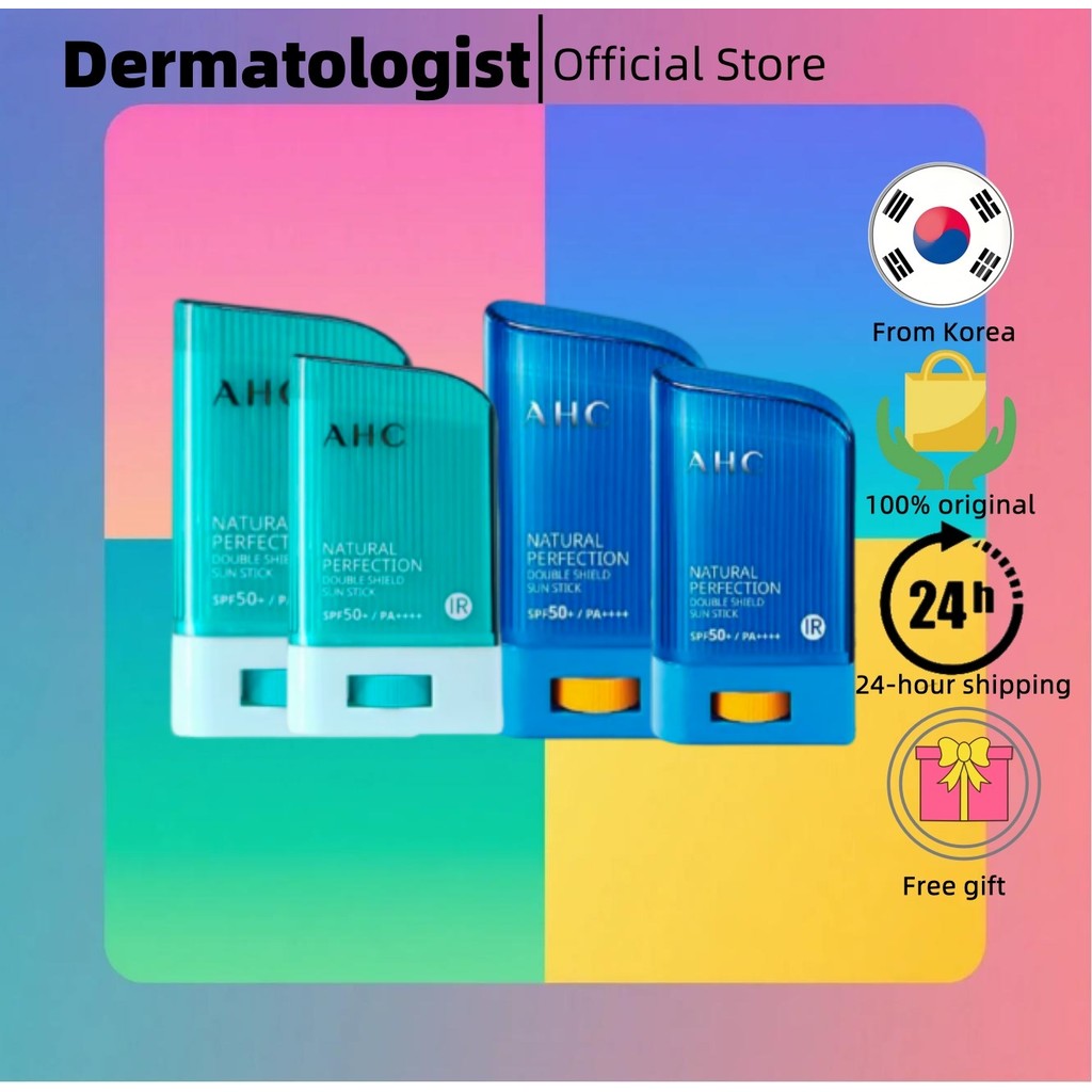 [AHC]Double Sunscreen Stick Green 14g{22g}/Double Sunscreen Stick Blue ...