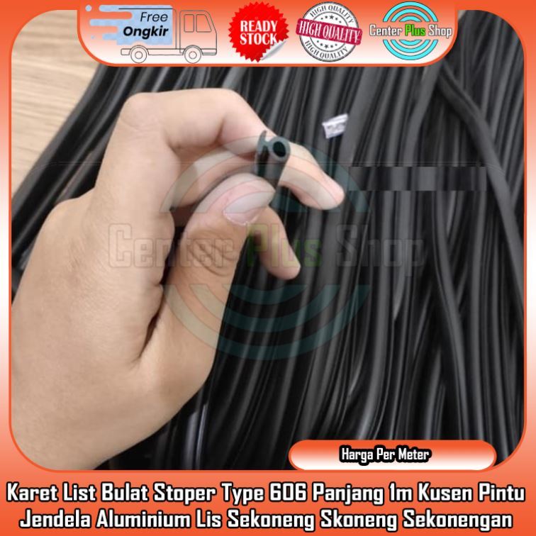 Rubber List Round Skoneng Stopper Type 606 Length 1m Aluminum Door ...
