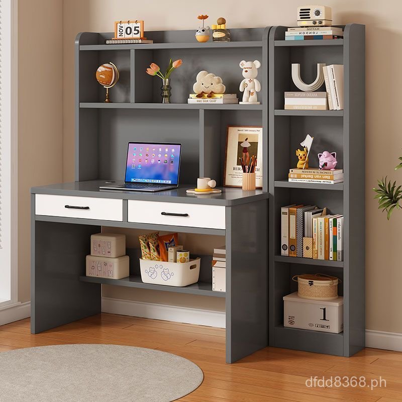 Integrated Small Desktop Computer Desk Set Solid Wood Desk and Chair ...