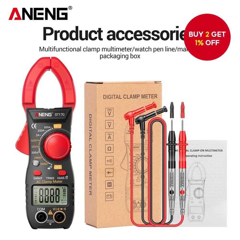 ANENG ST170 multi-function digital clamp multimeter screen backlight ...