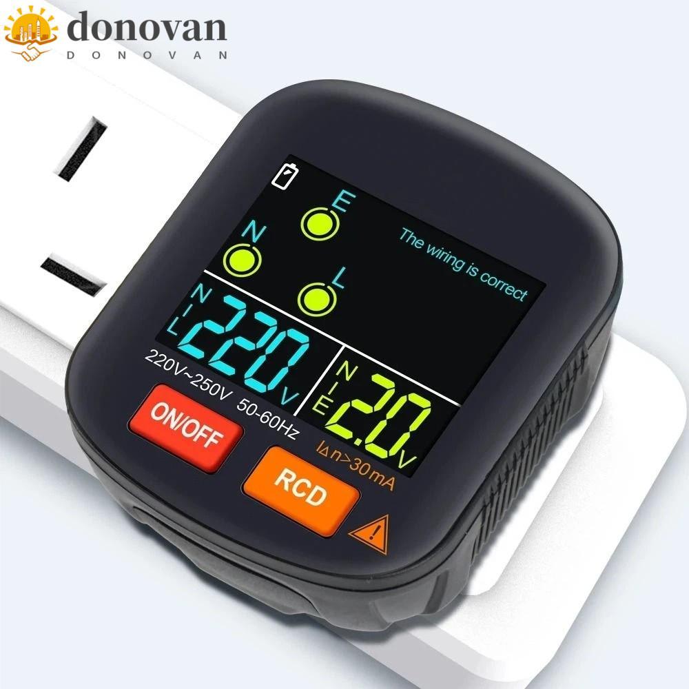 DONOVAN Socket Detector, Ground Zero Line Rcd Test Socket Tester ...