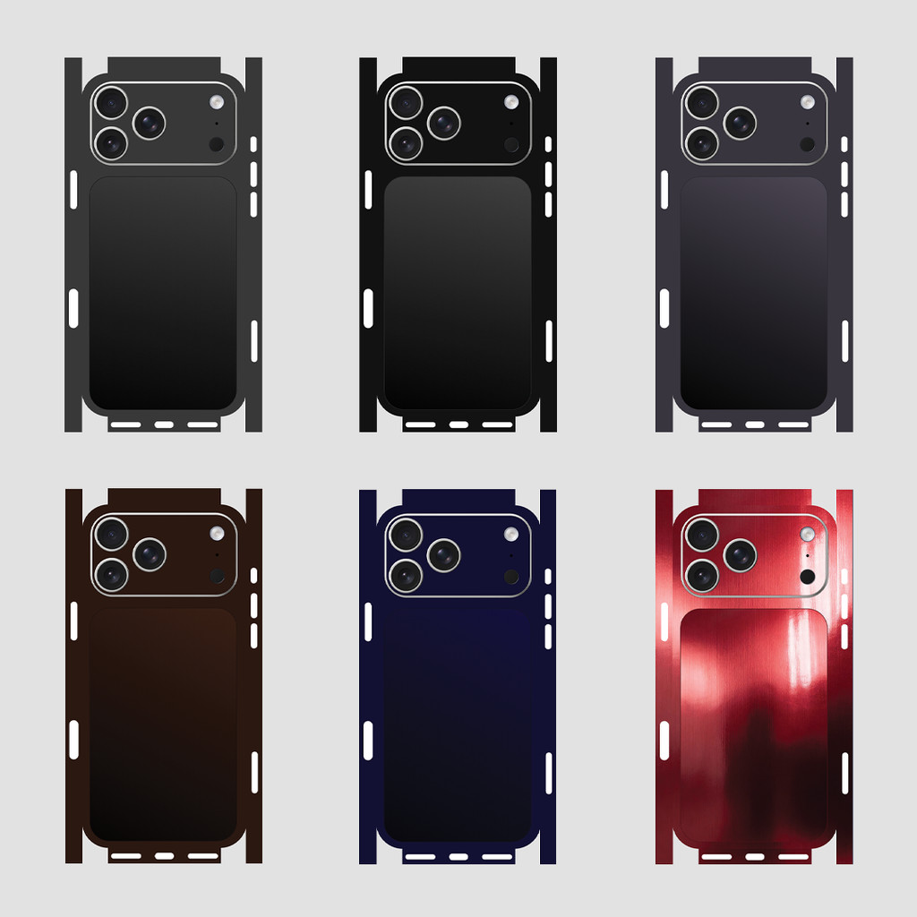Vinyl Stickers For iphone 17 Pro – Aesthetic Dark Colors Series Premium ...