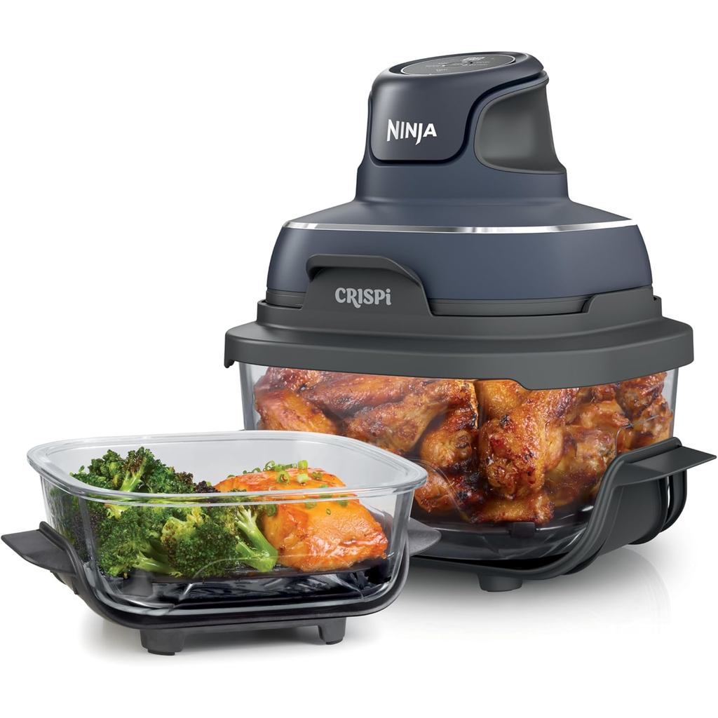 Ninja Crispi 4-in-1 Portable Glass Air Fryer Cooking System, 1500W, 4QT ...