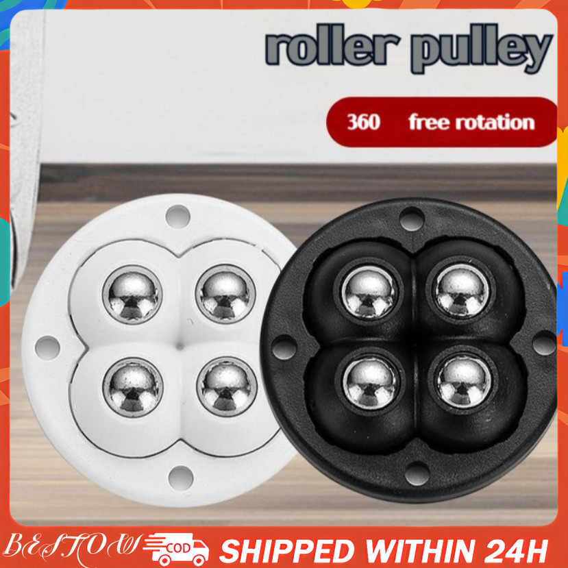 4Pcs Self Adhesive Mute Ball Universal Wheel Furniture Casters Wheels ...
