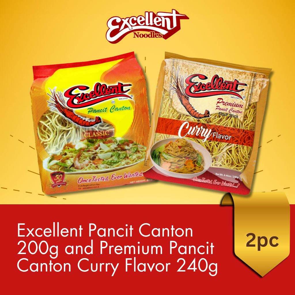Excellent Pancit Canton 200g and Premium Pancit Canton Curry Flavor ...