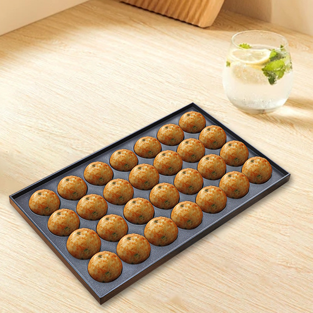 Takoyaki Baking Pan Nonstick Octopus Meatball Plate Multi Purpose ...