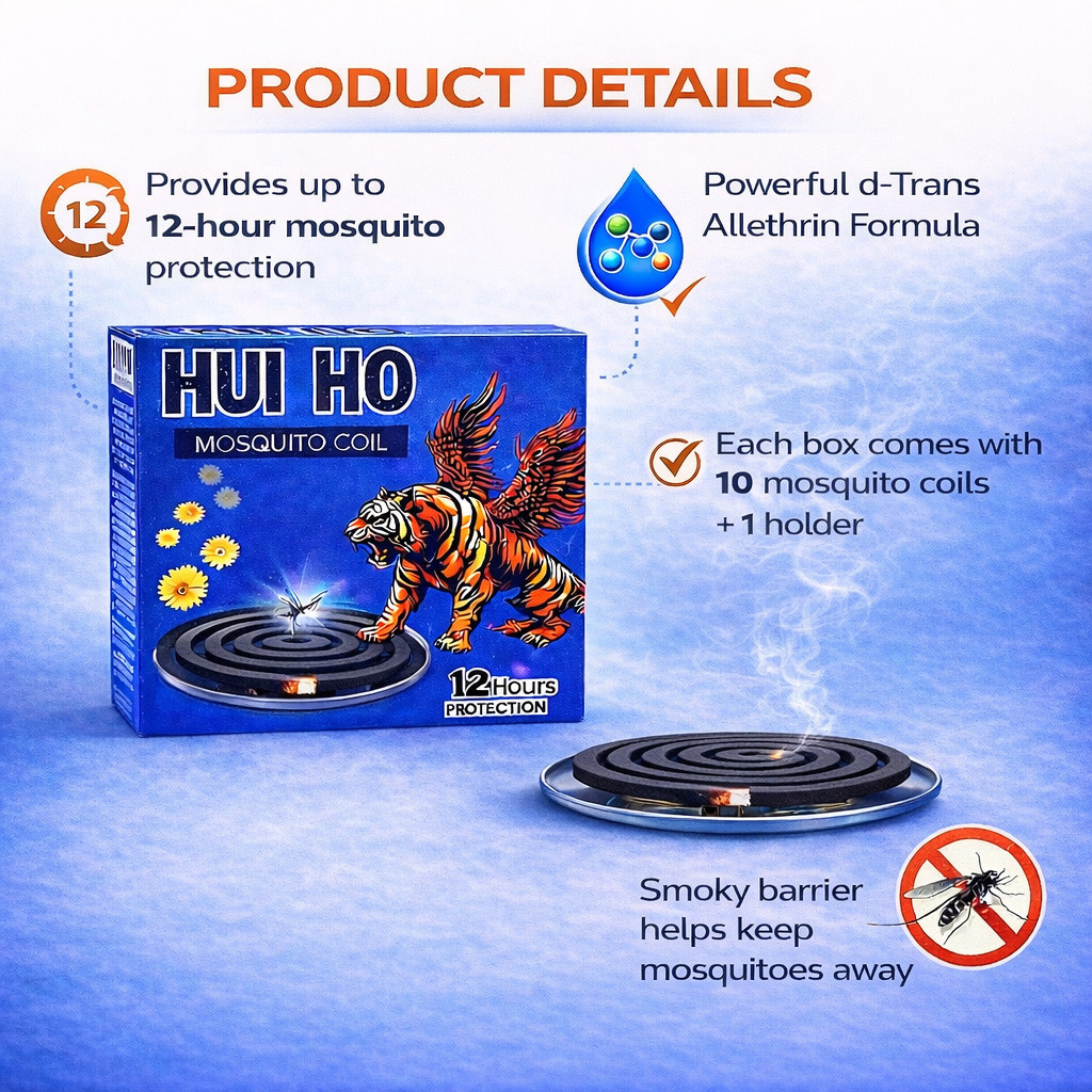 Pack of 10 Powerful Mosquito Repellent Coils Strong Mosquito-Killing ...