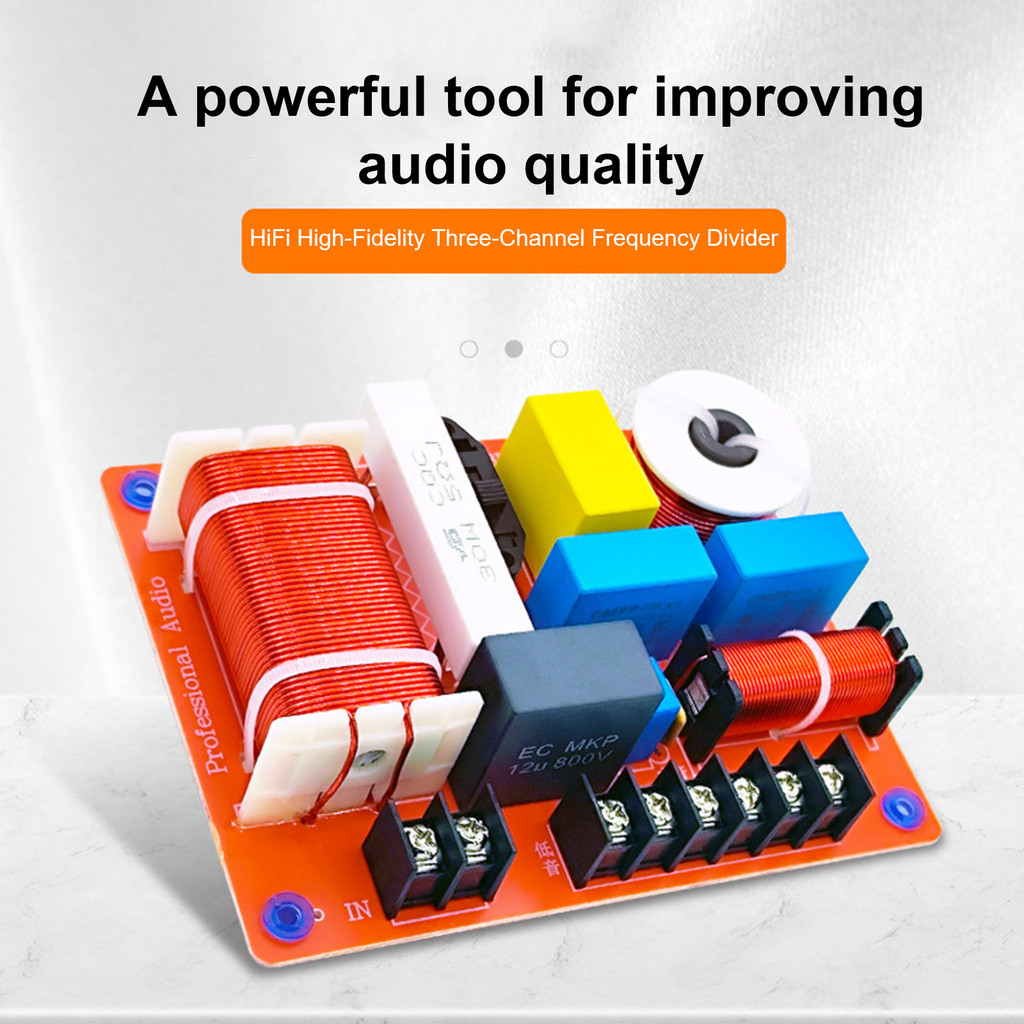 500W Speaker Audio Frequency Divider High Medium Low 3 Way Bass ...