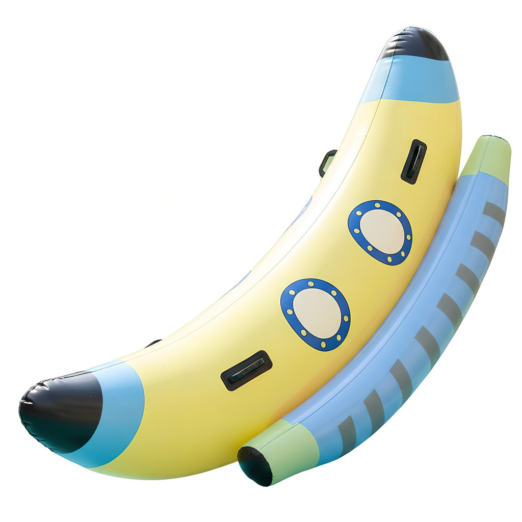 PVC Banana-Shaped Inflatable Water Recliner Multi-Purpose Foldable ...