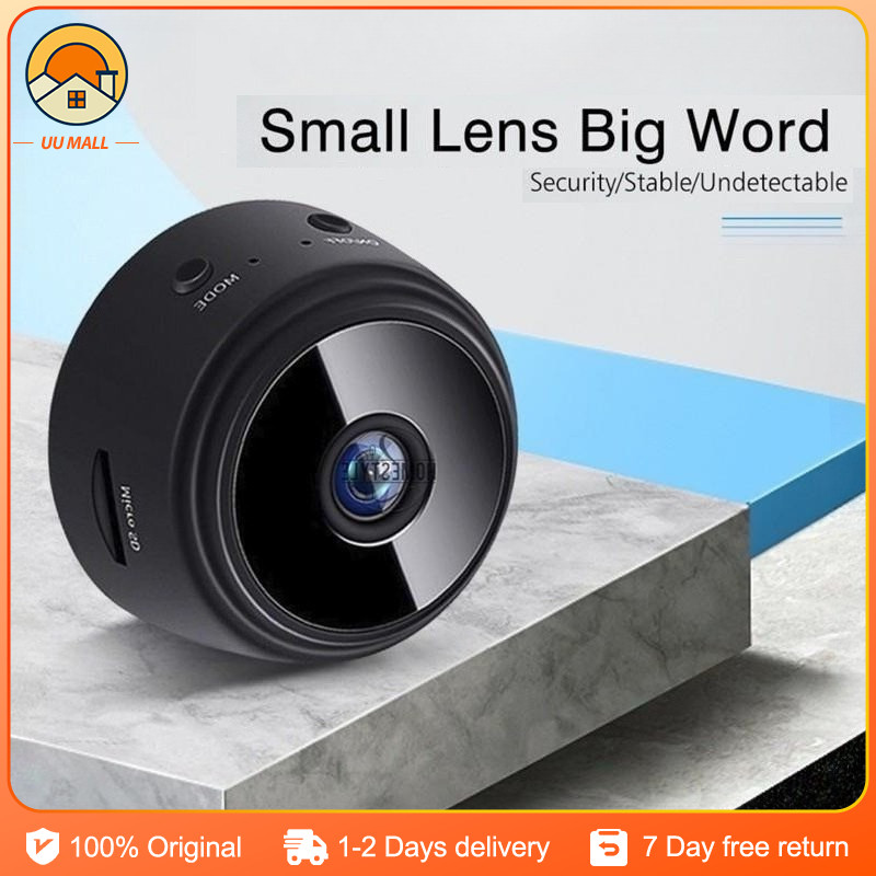 Mini 1080p Wifi Security Camera Wireless Indoor Cam With Night Vision ...