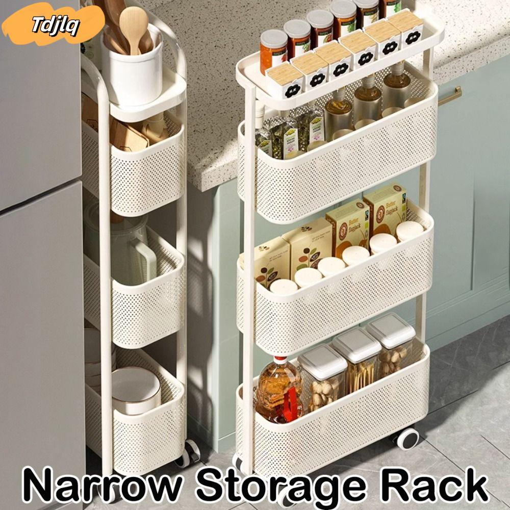 TDJLQ Cosmetics Rack, Multi-functional 4Tiers Pull Out Rack ...