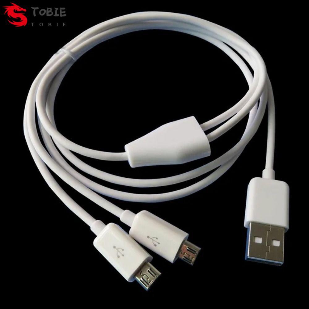 TOBIE 2 Port Micro USB Cable, Micro USB To USB 2 Port Y Splitter ...