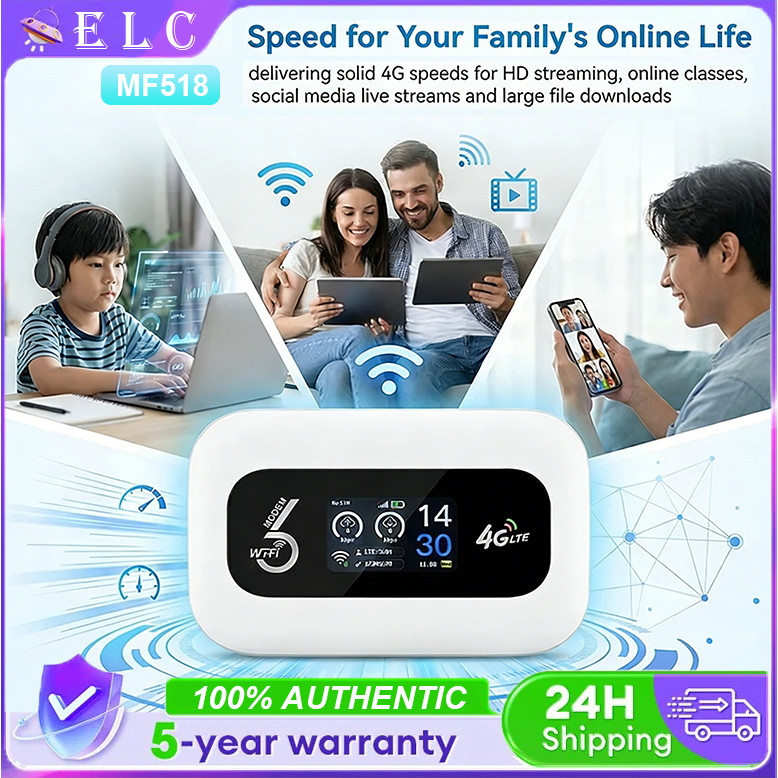MF518 LTE Pocket Wifi 4G 5G Wireless Mini Hotspot Universal SIM Card ...