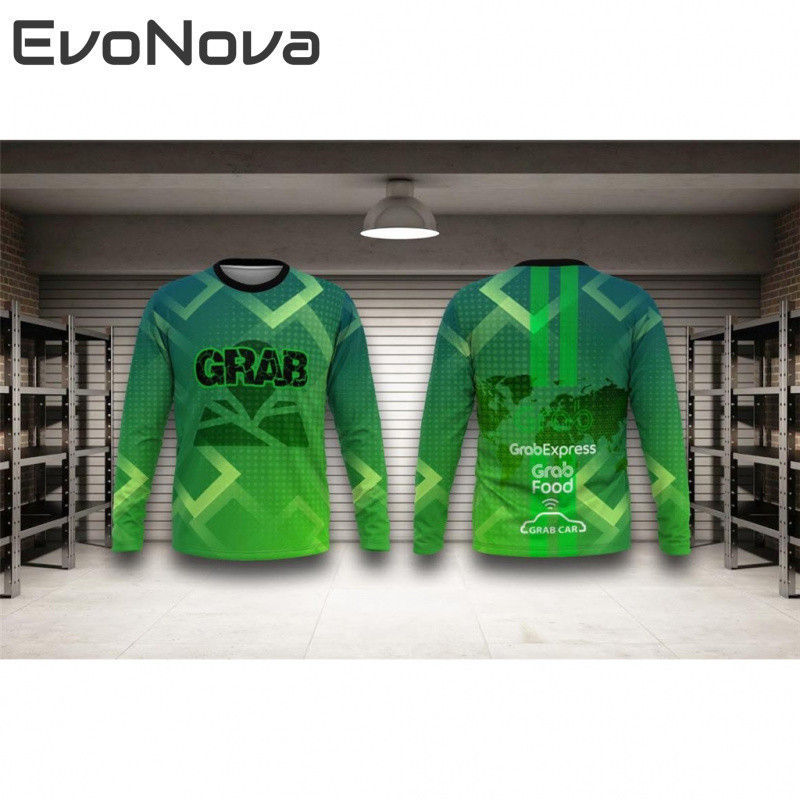 Grab food, grab rider, long sleeved T-shirt for men, long sleeved ...