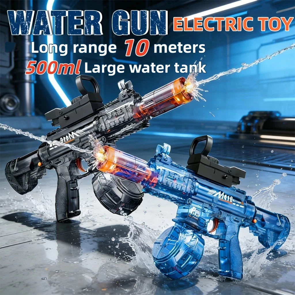 XT Electric Light-Up Water Gun Toy Gun with Flash and Powerful Spray ...