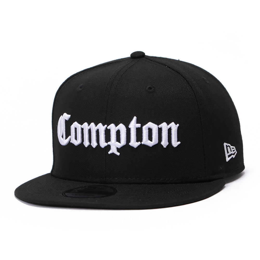 New Era Compton Wordmark White Black 9FIFTY Snapback Cap | Shopee ...