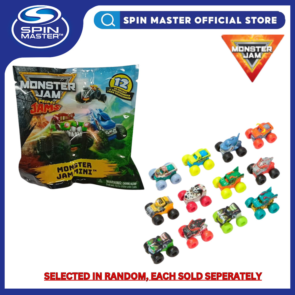Monster Jam 1:87 Mini Truck 12 to collect ,Toys for Boys Ages 3 years ...