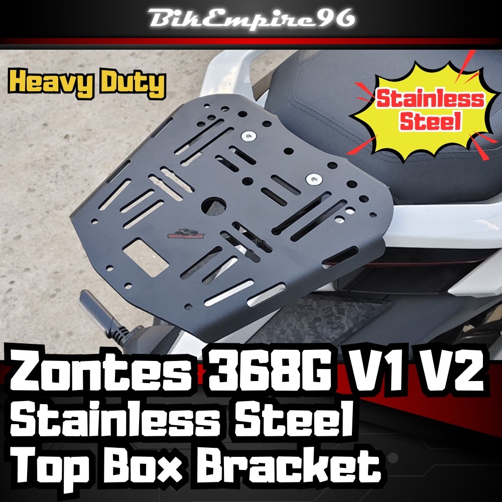 Zontes 368G V1 V2 Top Box Bracket Stainless Steel Heavy Duty More ...