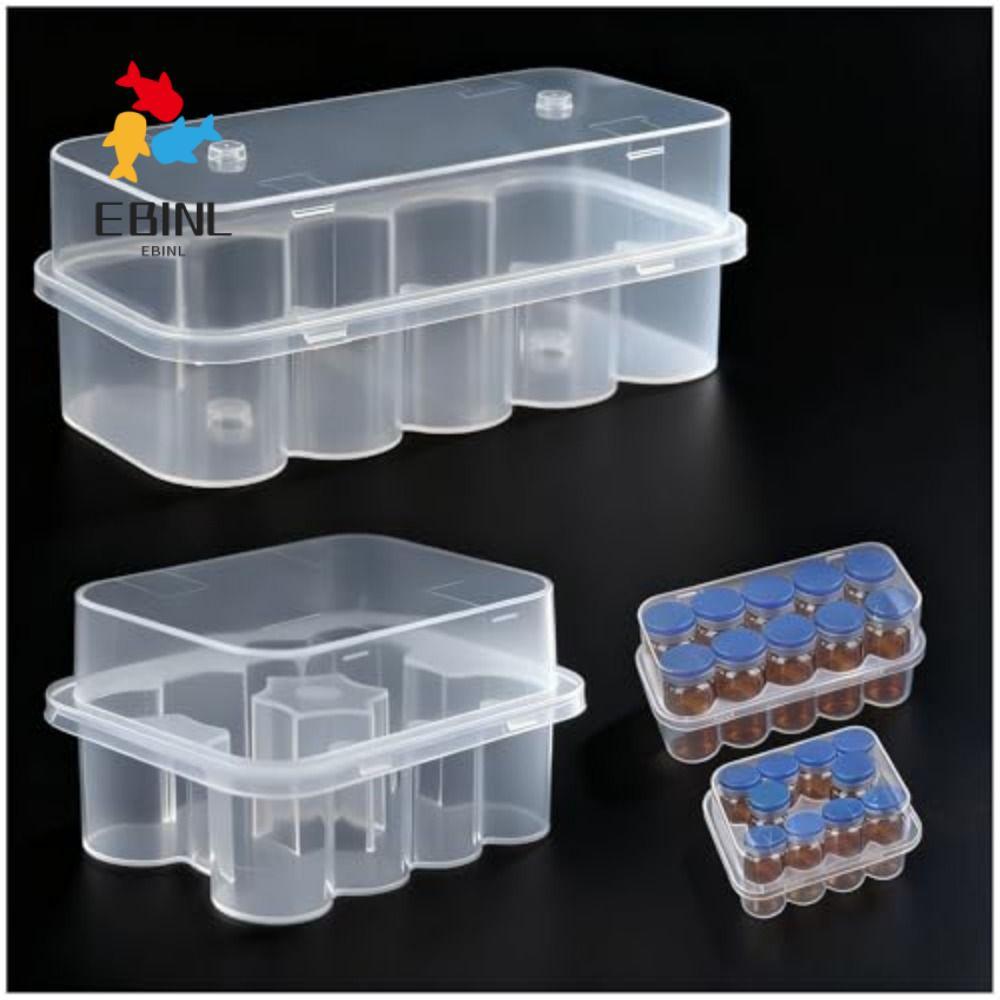 EBINL Microtube Storage Box, 10-Slot Vial Storage , 3ML/10mL Plastic ...