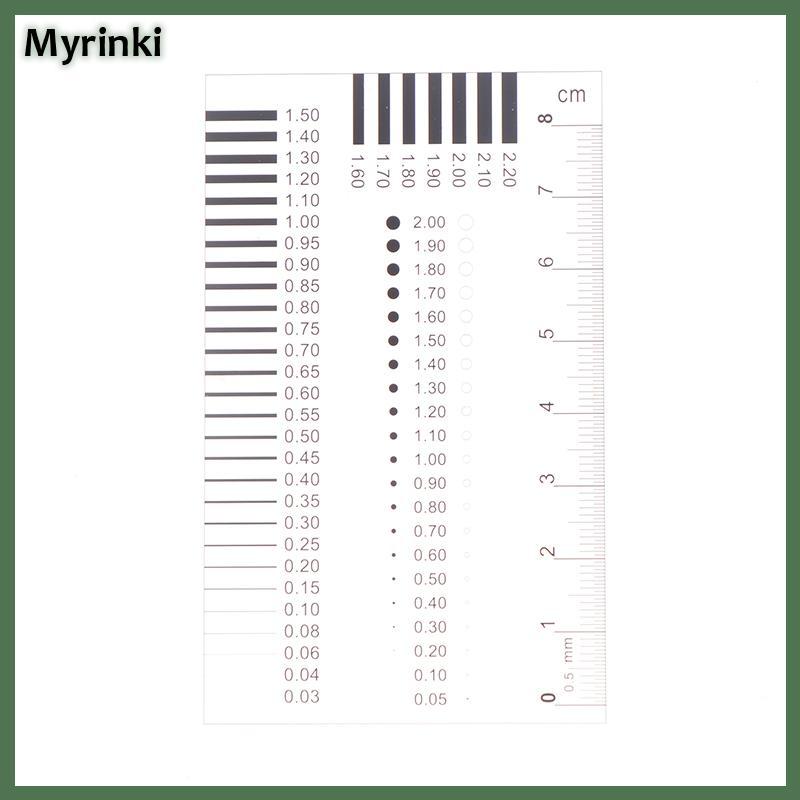 myrinki Measuring Pass Badge Gauge Stain Card Point Gauge Wire Gauge ...