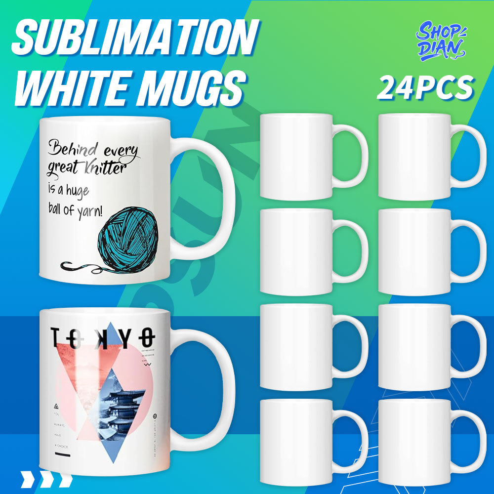 QUAFF Sublimation Coated White Mug 11oz Sublimation Coated Printable ...