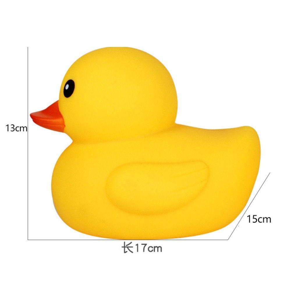 CLEOES Duck with Squeeze Sound Bath Toy, with Squeeze Sound Soft Yellow ...