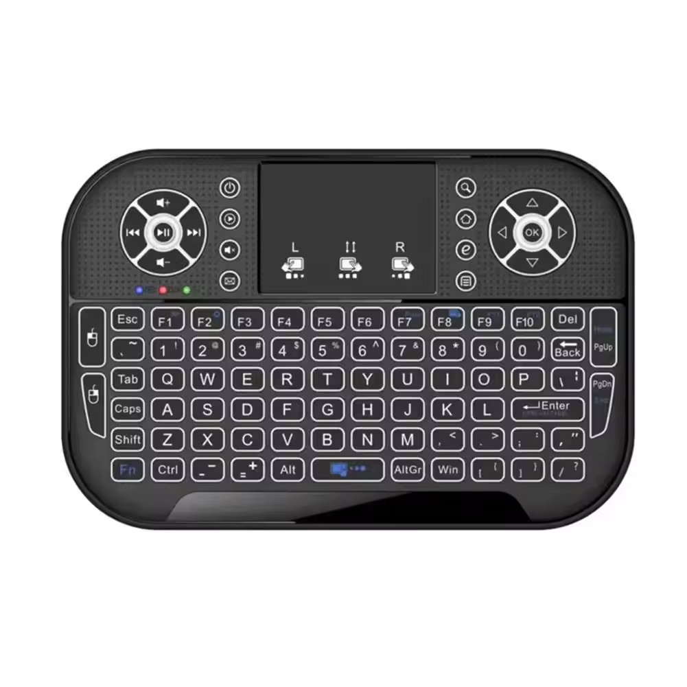 Smart TV Box Desktop Computer Mini 2.4G Wireless Keyboard Backlit ...