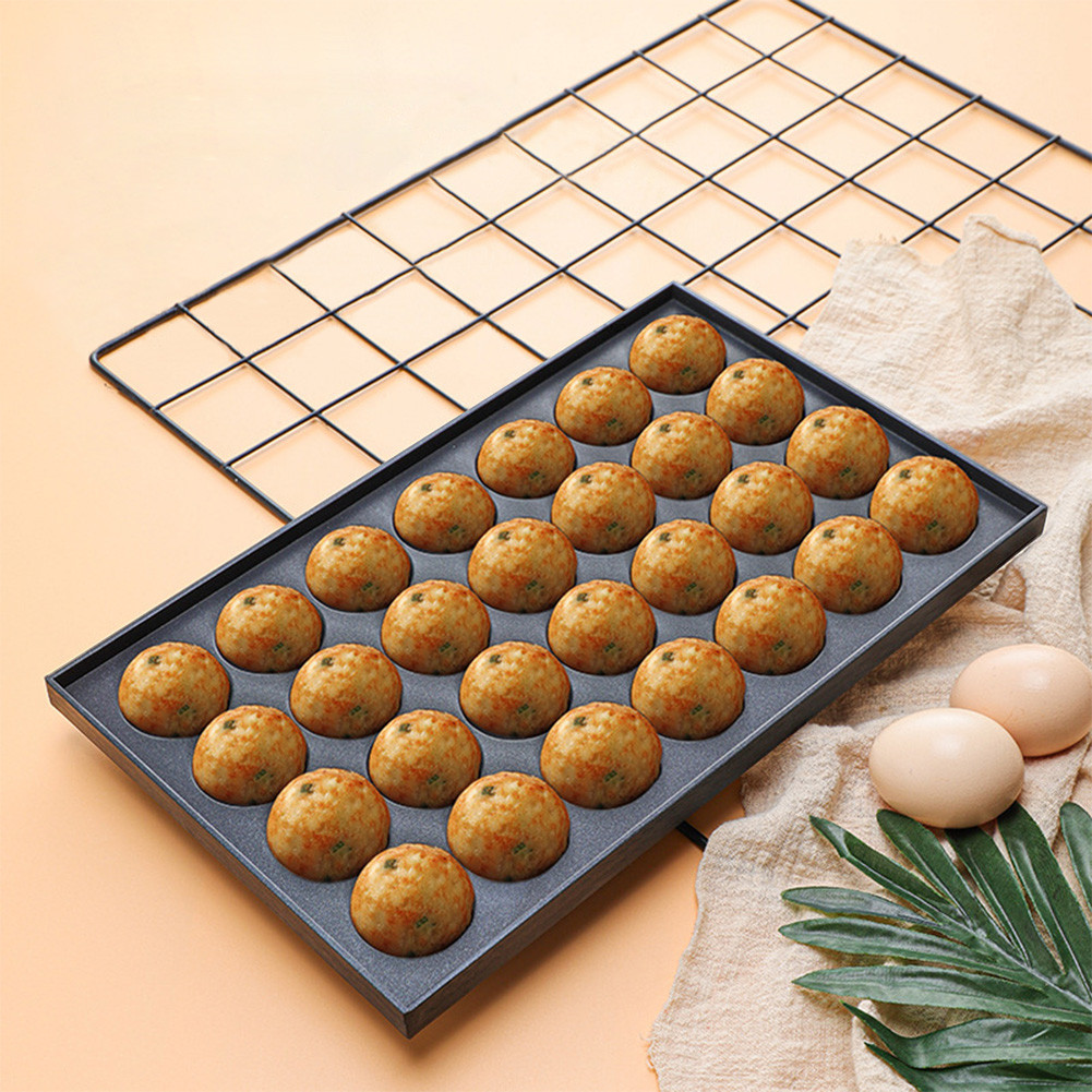 Takoyaki Baking Pan Nonstick Octopus Meatball Plate Multi Purpose ...