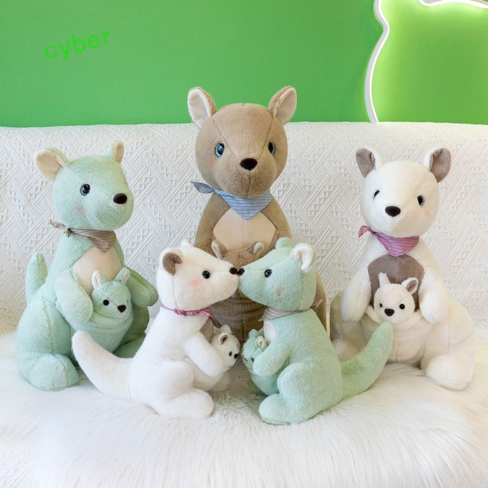 CYBERLINX Mother and Son Kangaroos Plush Toy, PP Cotton Plush Kangaroo ...