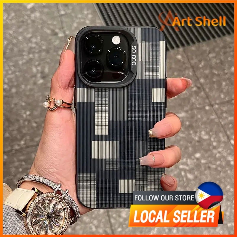 Ang mga staggered lines ay angkop para sa iPhone15 1413 phone case case ...