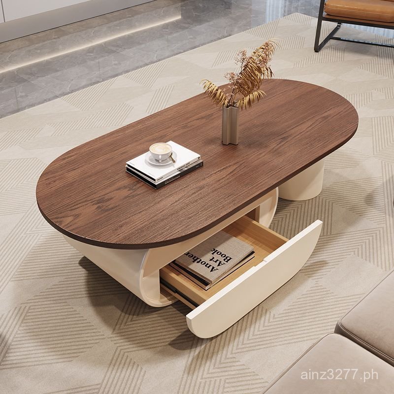 Solid Wood Table High-End Retro Style Home New Luxury Tea Light Coffee ...