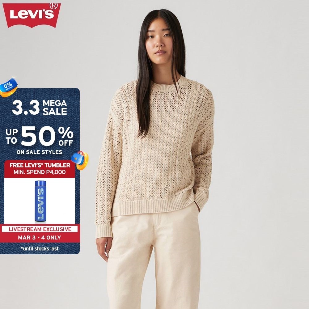 Levi's® Women's Sunrise Crochet Sweater 0013A-0000 | Shopee Philippines