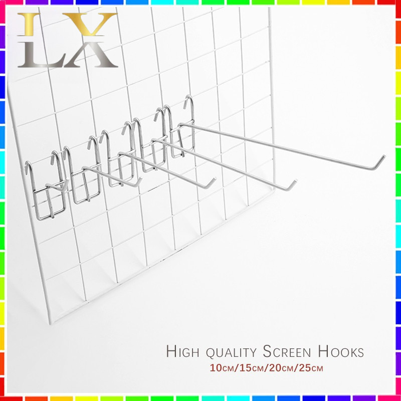 （Fast Delivery）10-25cm Supermarket Screen Hooks For Screen And Grid ...