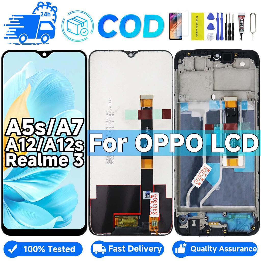 For OPPO A5s A12 A12S A7 Realme 3 LCD CPH1920 Screen Display Touch ...