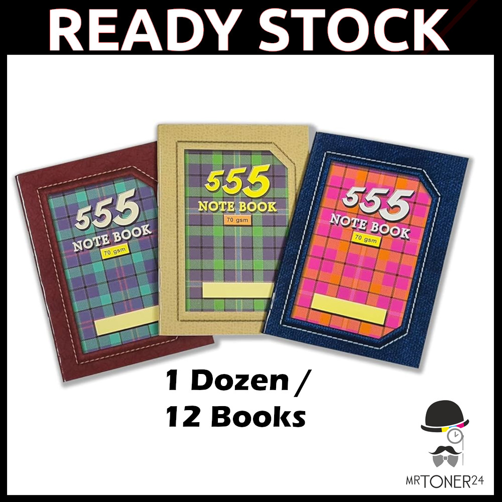 555 NOTEBOOK BUKU NOTA 555 Captain 555 Note Book 70g POCKET NOTE BOOK ...