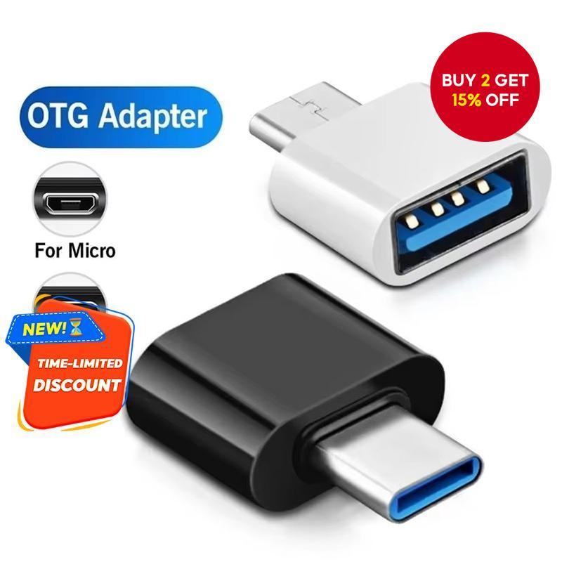 OTG USB to USB Type C Adapter Flash Drive Converter for Mobile Phones ...