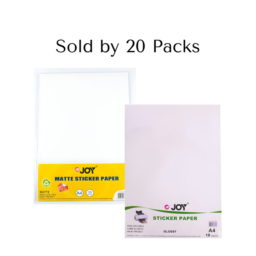 Joy Sticker Paper A4 (20pack) | Shopee Philippines