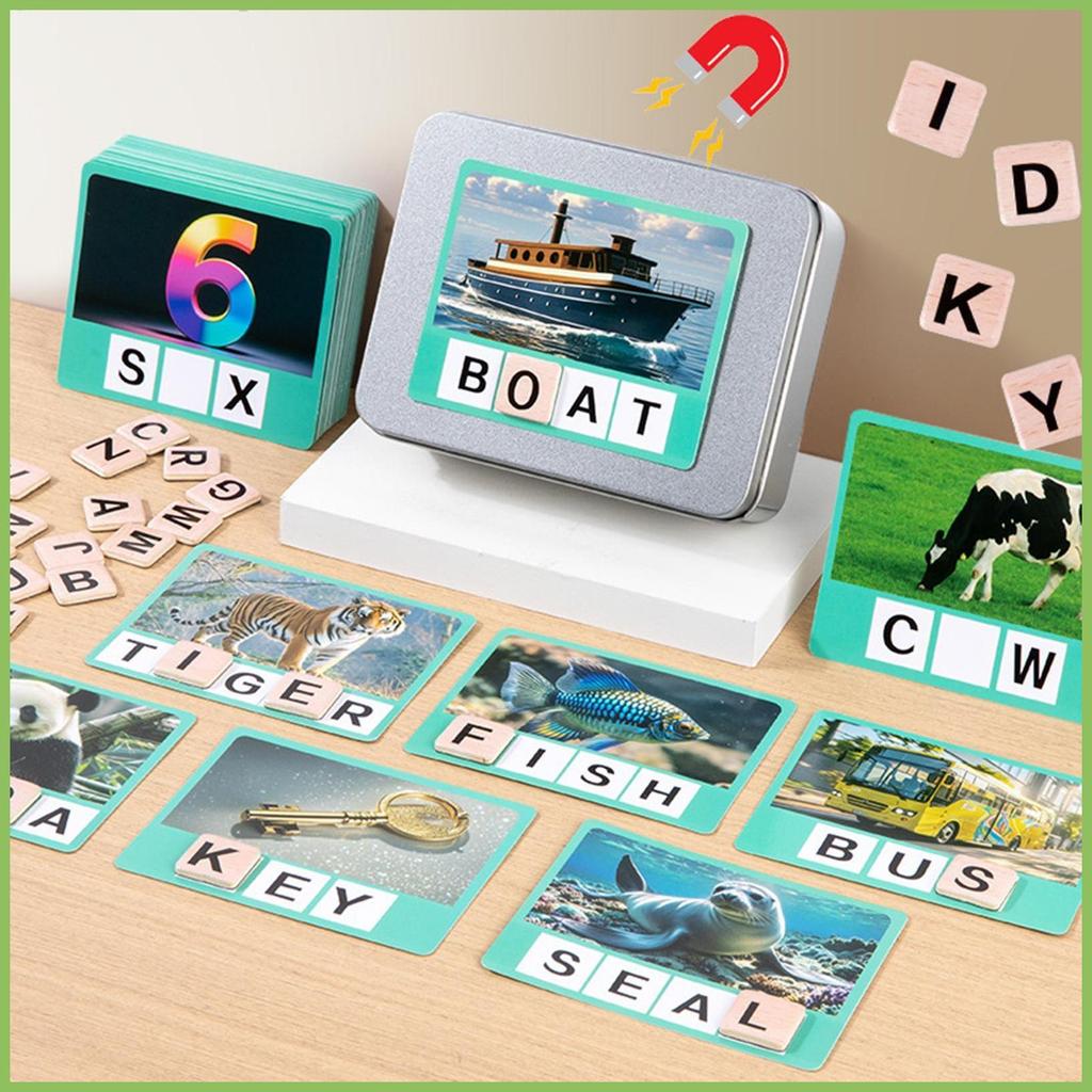 Letter Sounds Flash Cards Letter Cards Spelling Matching Game Preschool ...