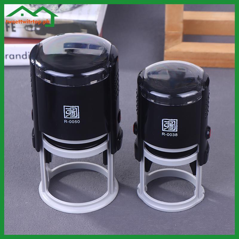 TRTOP Customizable Self-Inking Stamps 25/30/40/50mm Round Large Size ...